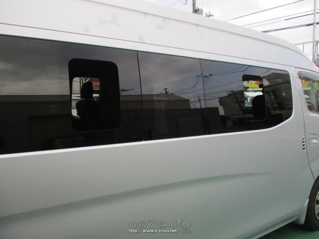 日産 NV350キャラバンマイクロバス ワイドGX・ハイルーフマイクロバス・2015(H27)年式・シルバー・2500cc・PACIFIC AUTO・1.3万km・保証付・3ヶ月・3千km ...