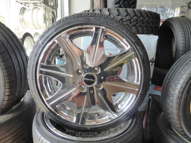 ホイール・タイヤ・16インチクロームホイール・ご成約・タイヤショップ・ロータリーカデナ・ 社外 ホイール5.5J-16インチ PCD100 ...